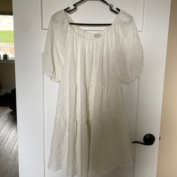 Anthropologie | Dresses | Moon River White Mini Dress | Poshmark